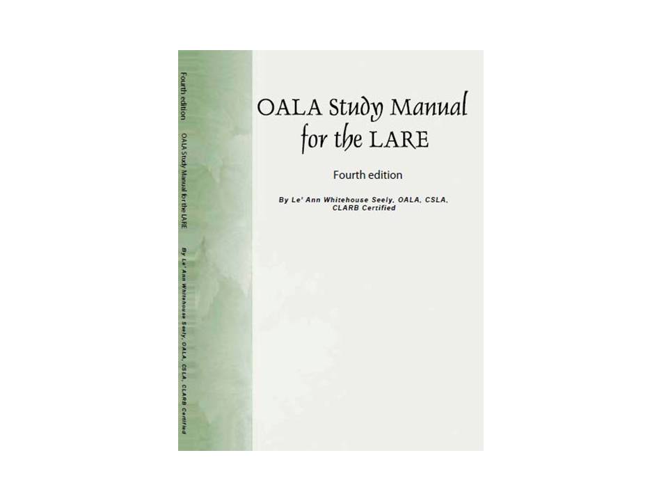 Manuel d’études de l’OALA pour le L.A.R.E. | AAPC | CSLA